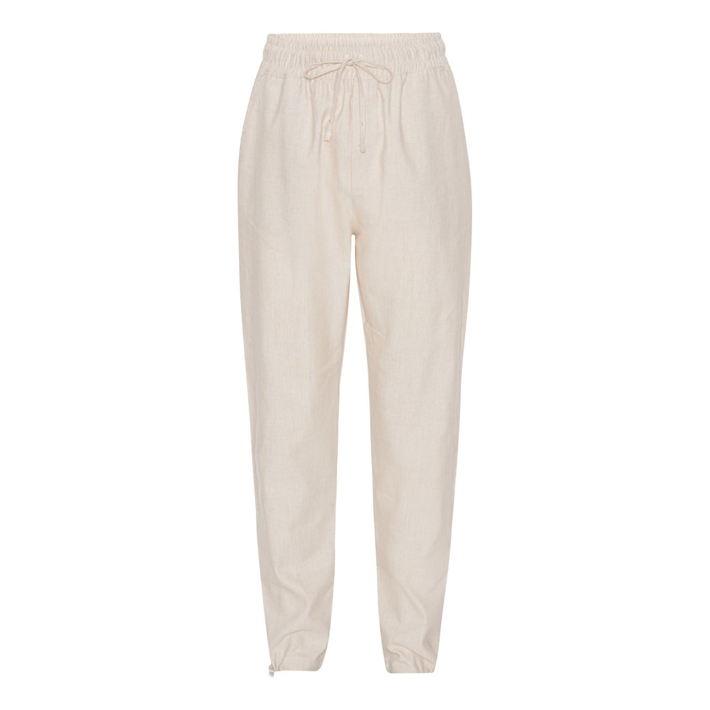 Beige linen pants